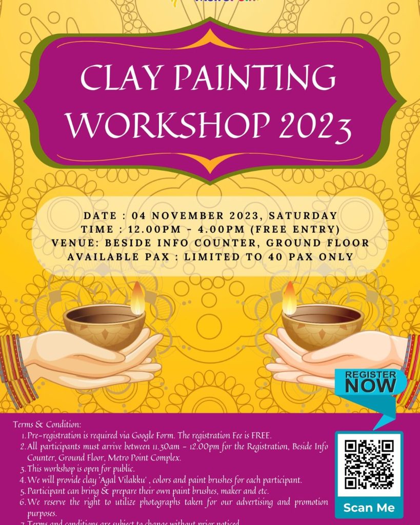 Clay Painting Workshop 2023 – Metro Point Complex